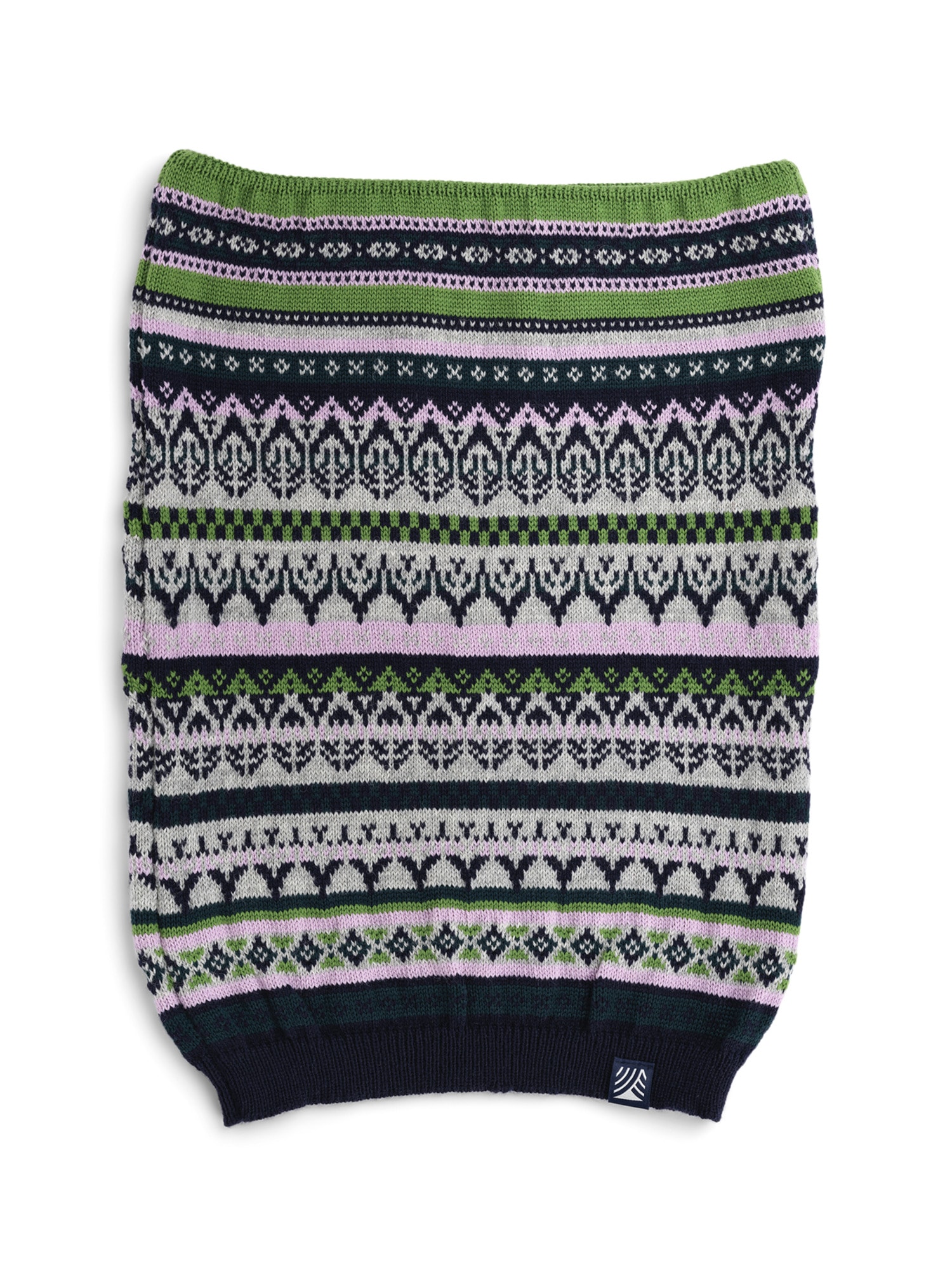 Utsira tubular scarf Marine Pinegreen Lightcharcoal - Dale of Norway