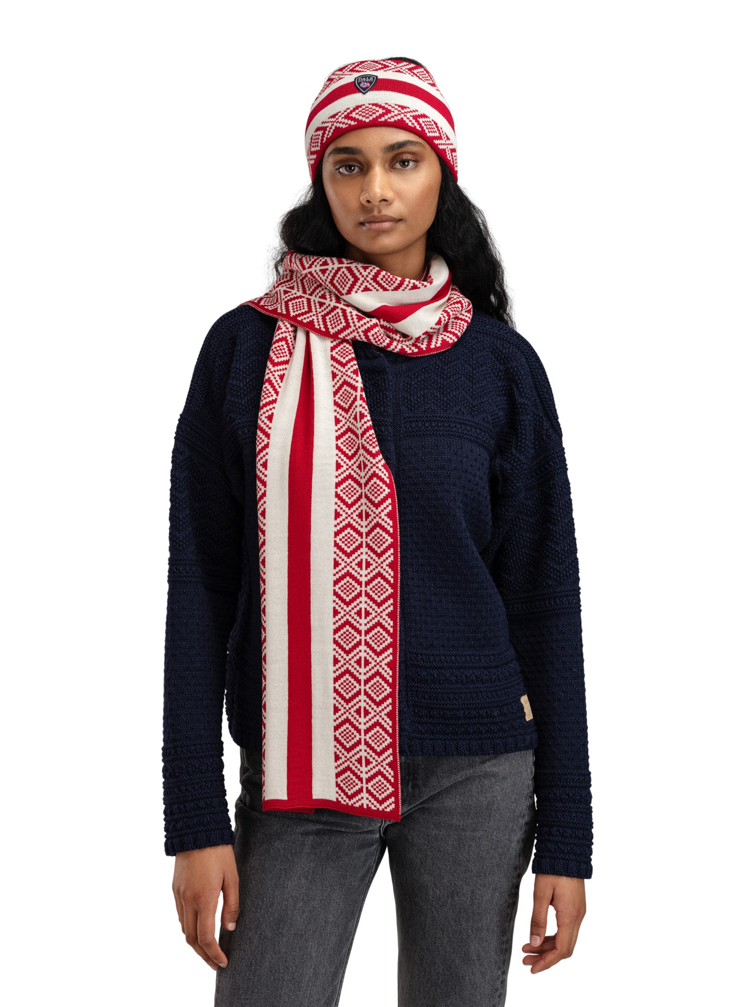 2026 Cortina Scarf Raspberry - Dale of Norway