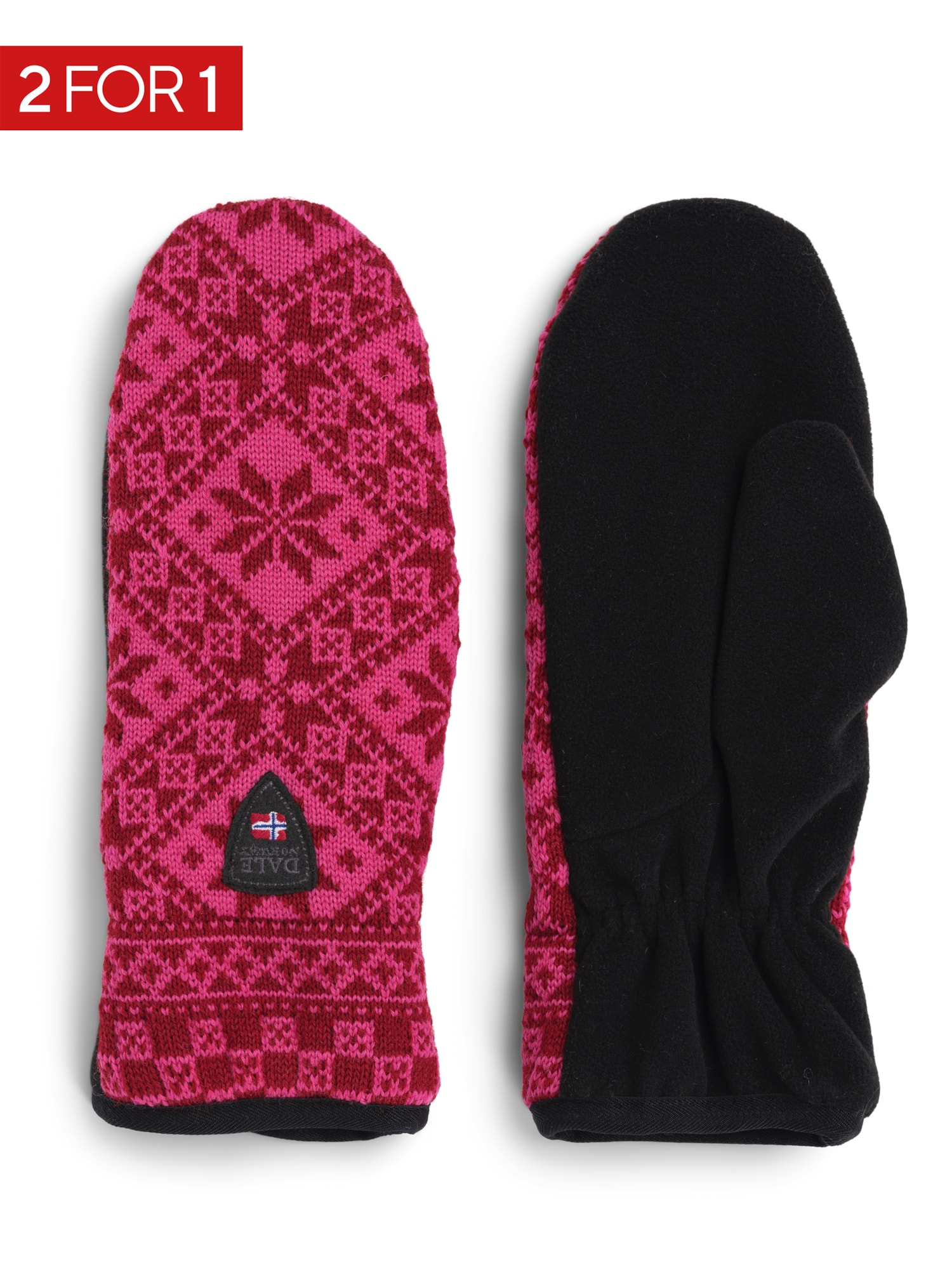 Dale of Norway Bjorøy Polar Mittens - Rose Water-Resistant Norwegian ...