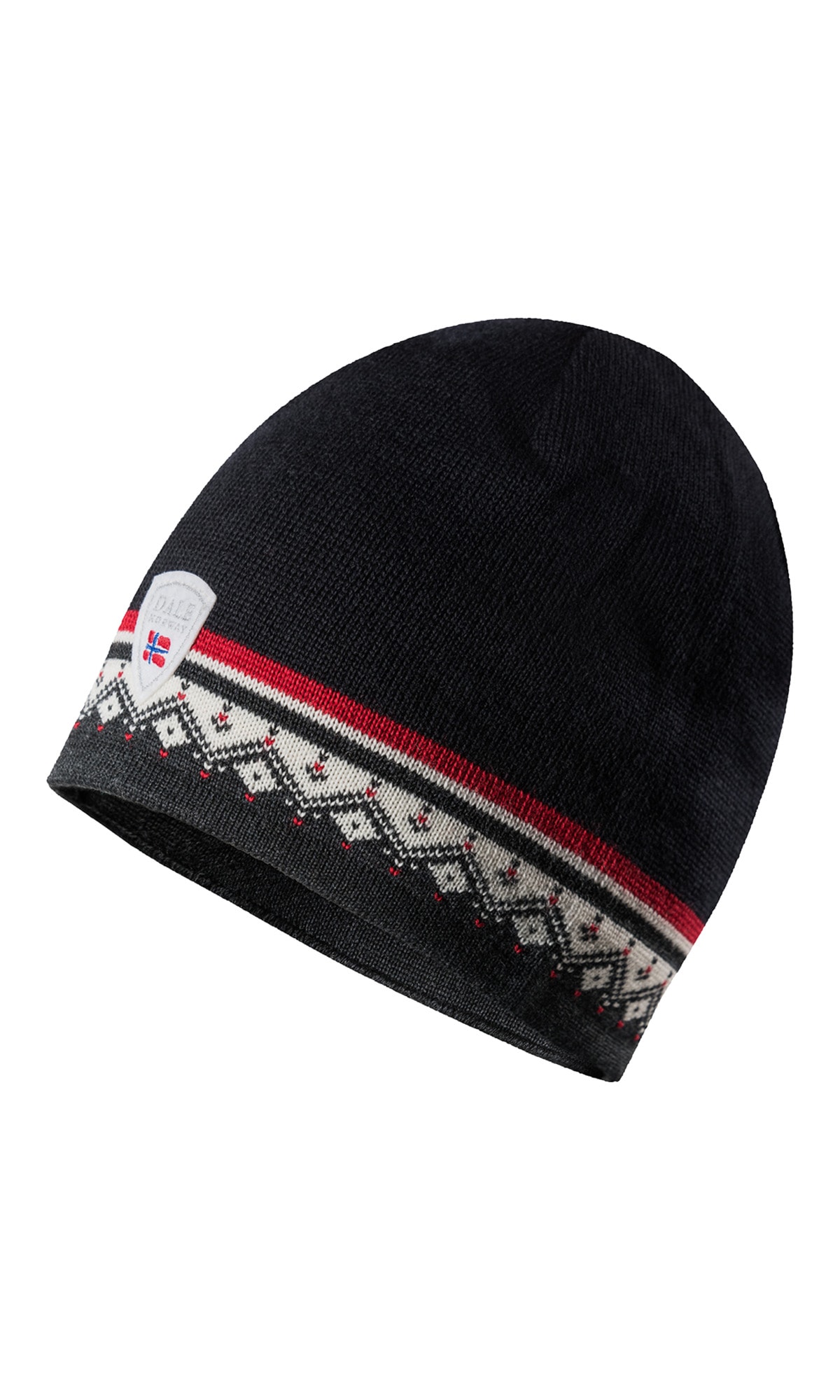 Moritz Hat Black Offwhite Darkcharcoal - Dale of Norway