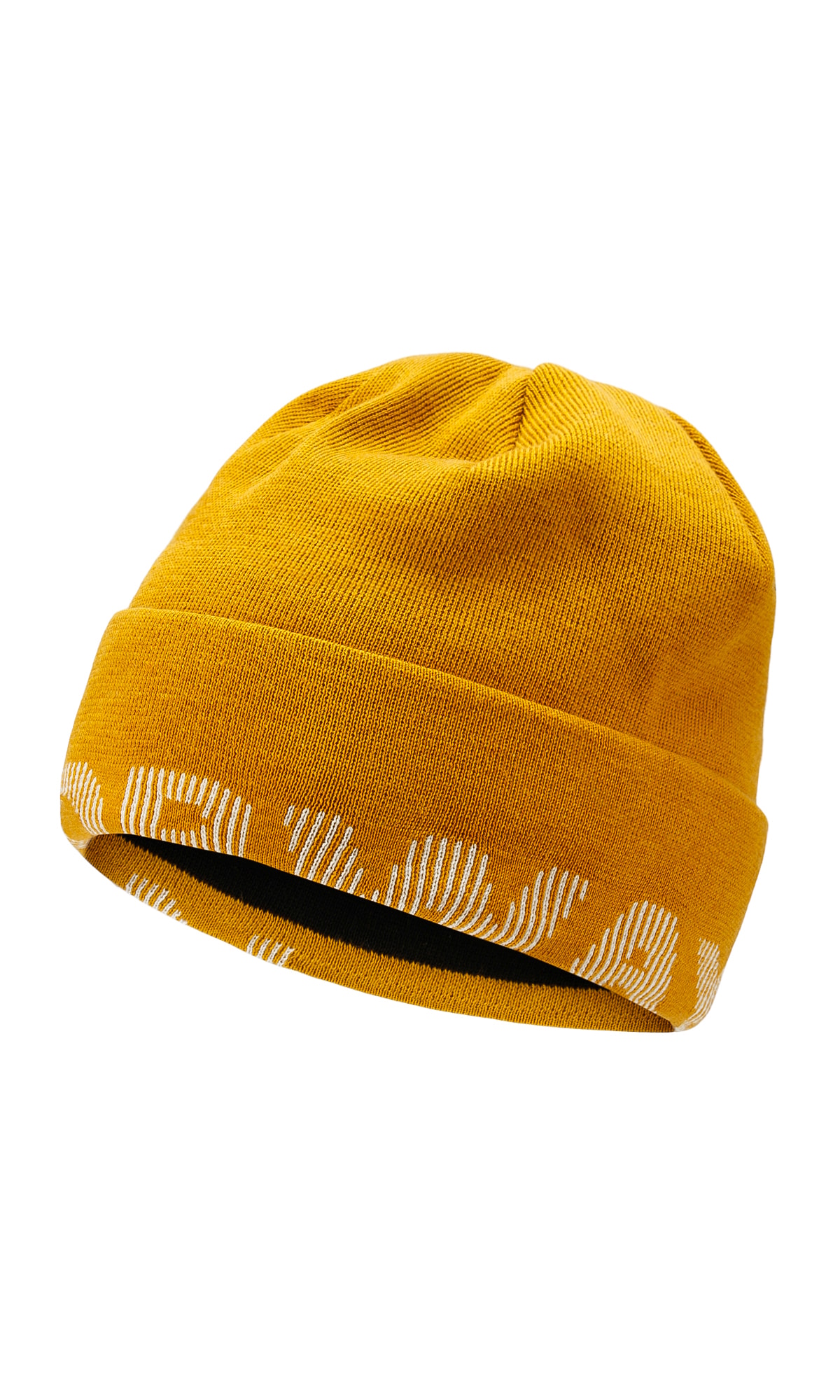 Team Norway unisex merino wool hat Mustard - Dale of Norway