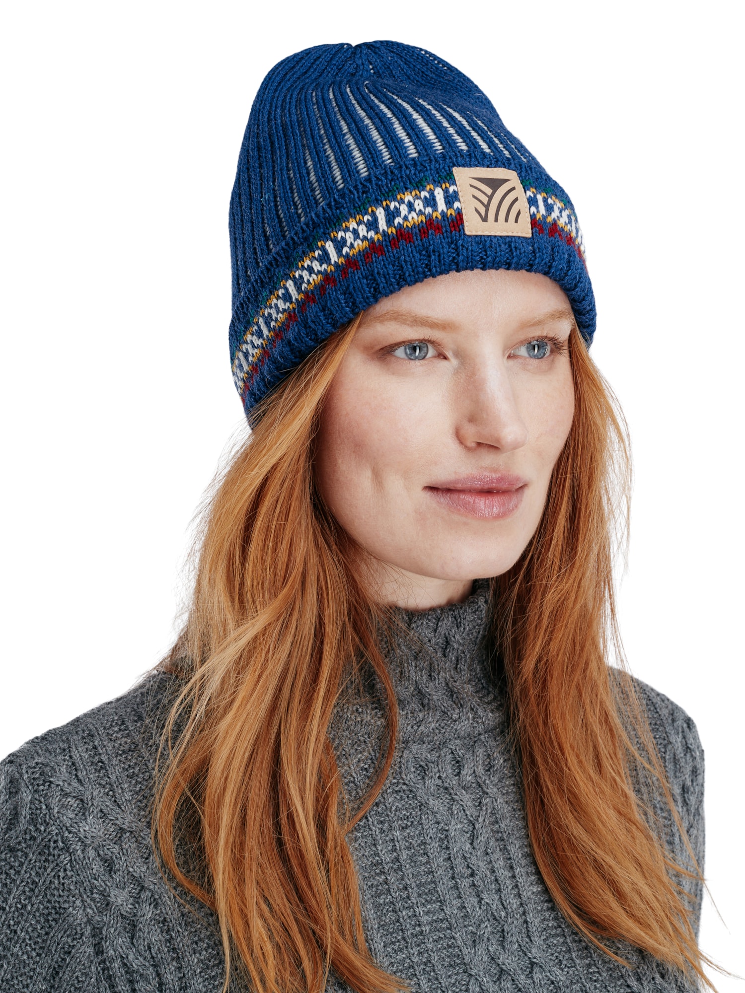1994 Hat Indigo Offwhite Mustard - Dale of Norway