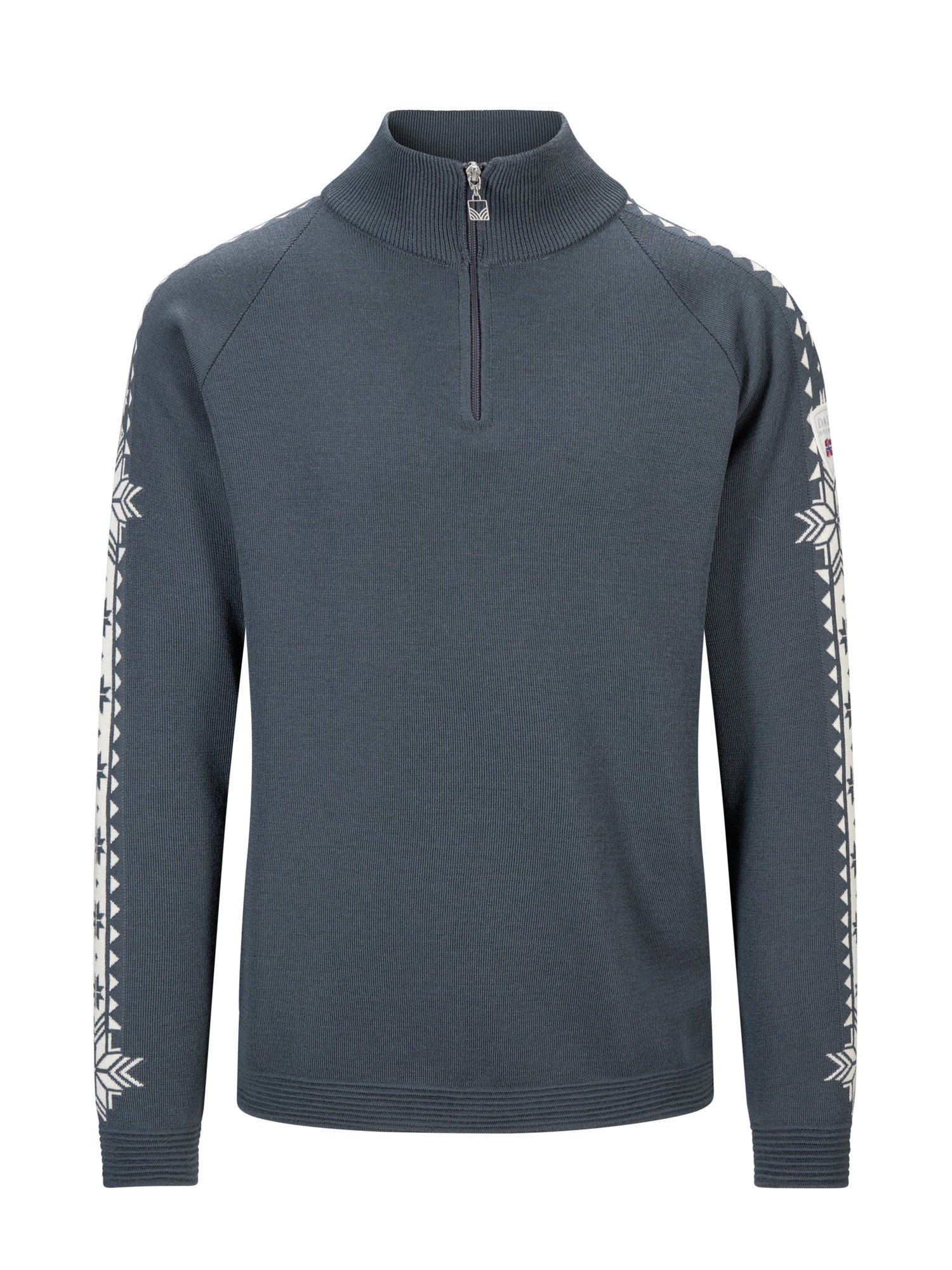 Geilo Masc Sweater Steel Offwhite - Dale of Norway