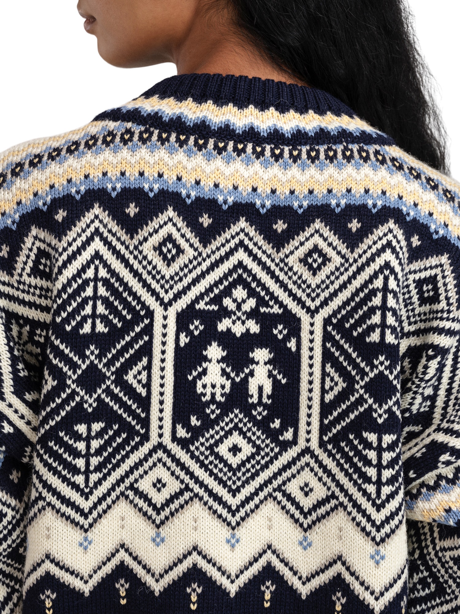 VM Trondheim Fem. Sweater Navy - Dale of Norway