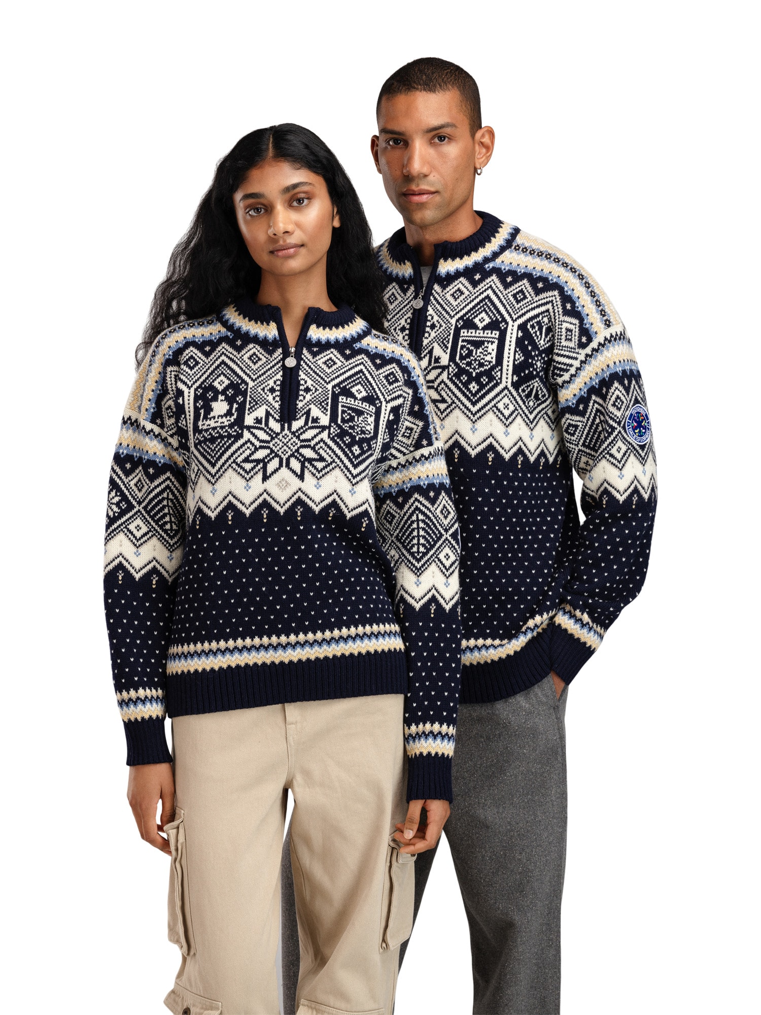 VM Trondheim Masc. Sweater Blue - Dale of Norway