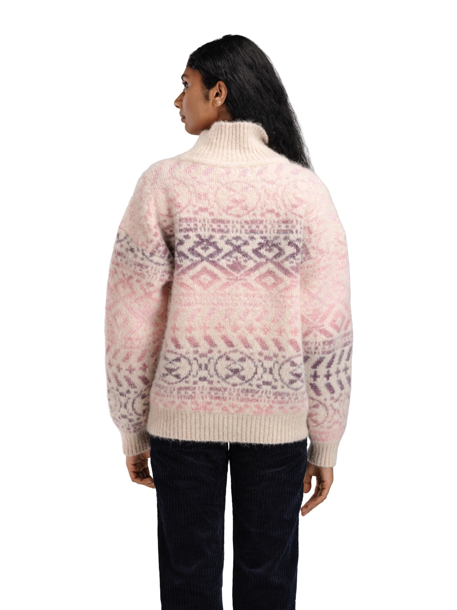 Highland Sweater | Pink | Soft Alpaca & Cotton Knit - Dale of Norway