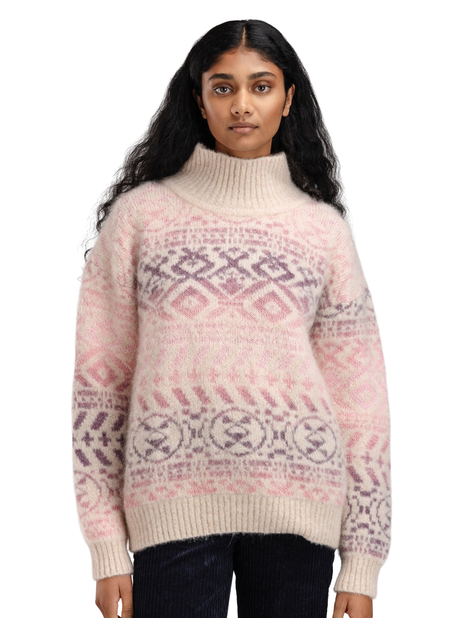 Highland Sweater | Pink | Soft Alpaca & Cotton Knit - Dale of Norway