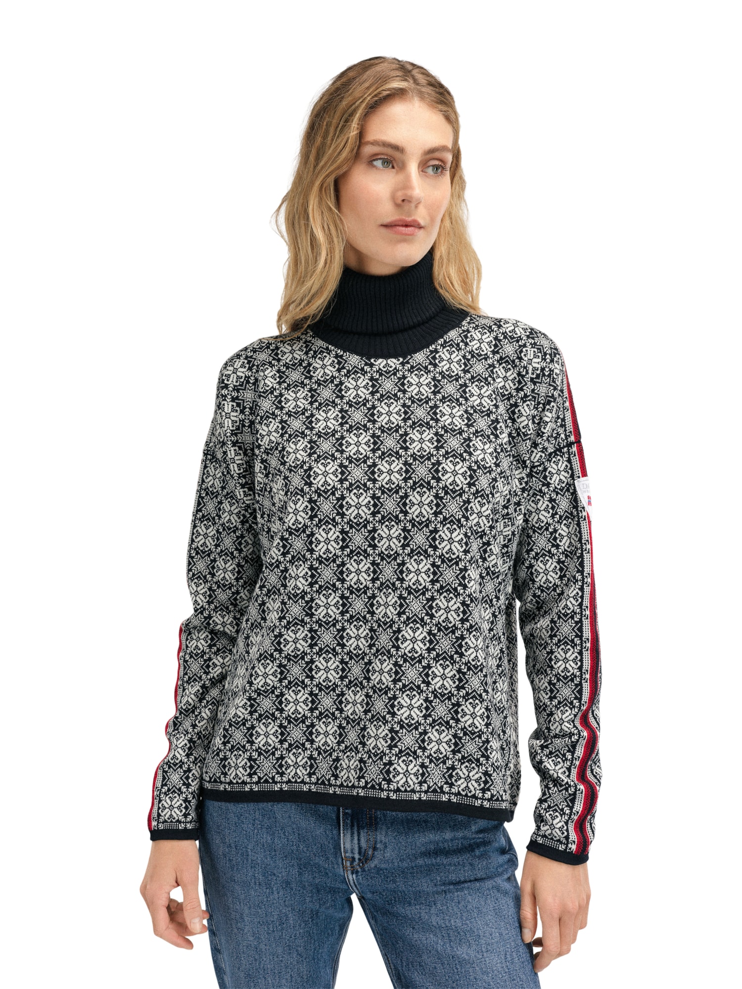 Firda Sweater - Women - Black/Offwhite - Dale of Norway - Dale of Norway